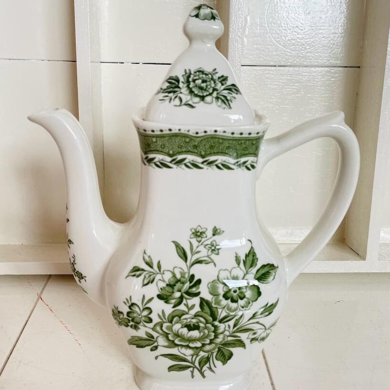 Green Teapot - Etsy