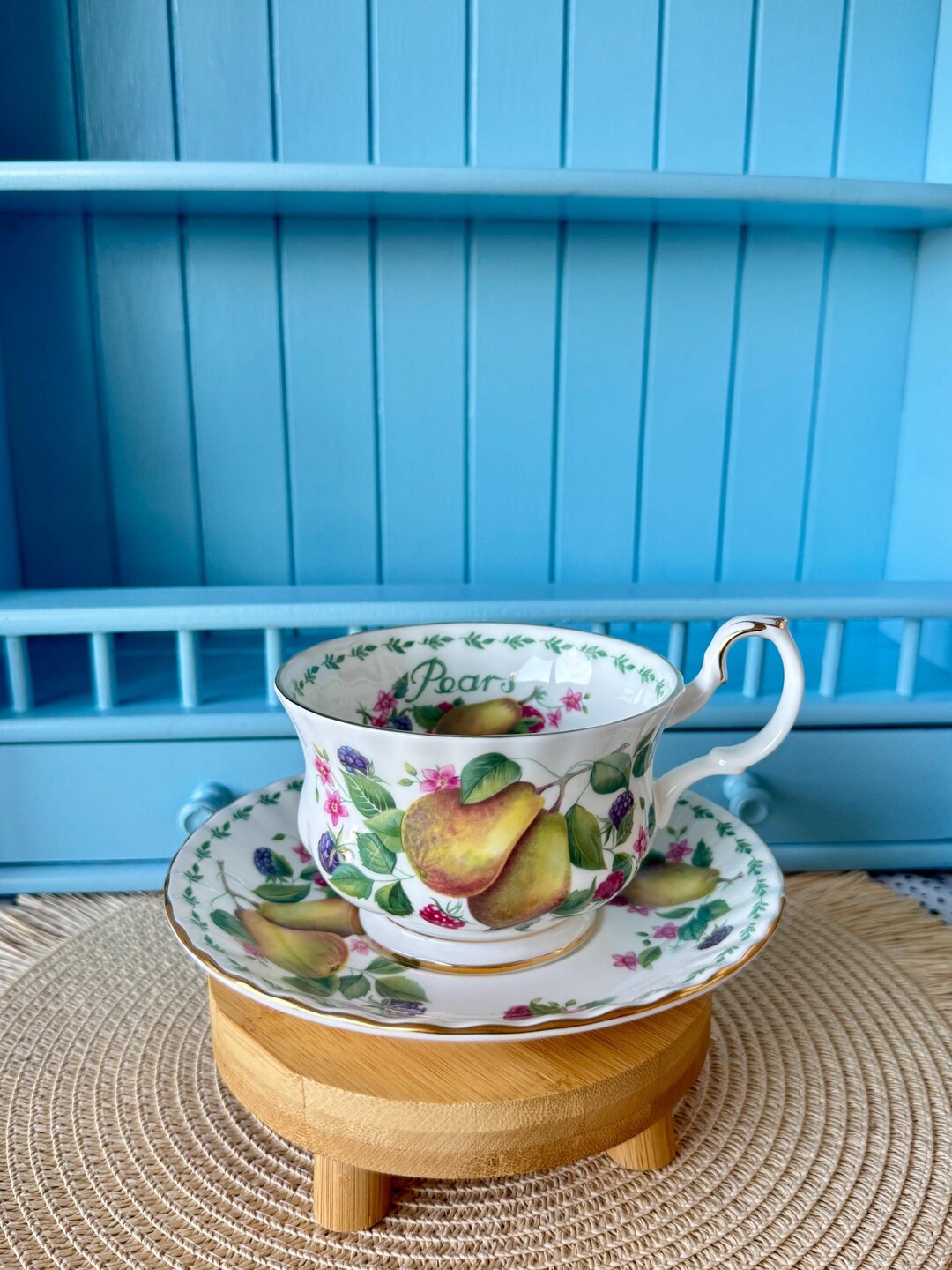 RARE Vintage Royal Albert covent Garden Breakfast Set, Pears, Cereal ...