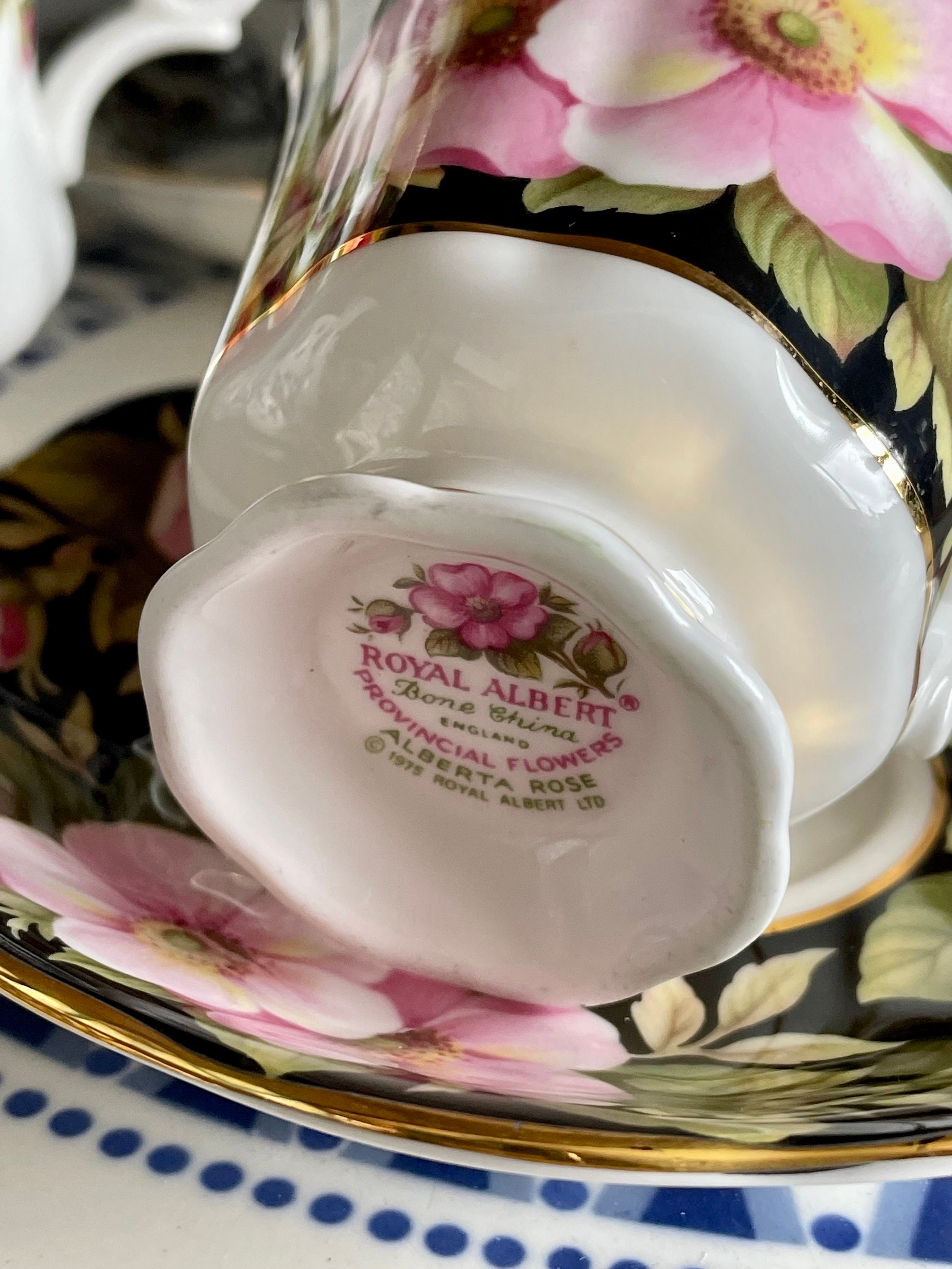 Vintage Royal Albert alberta Rose Provincial - Etsy