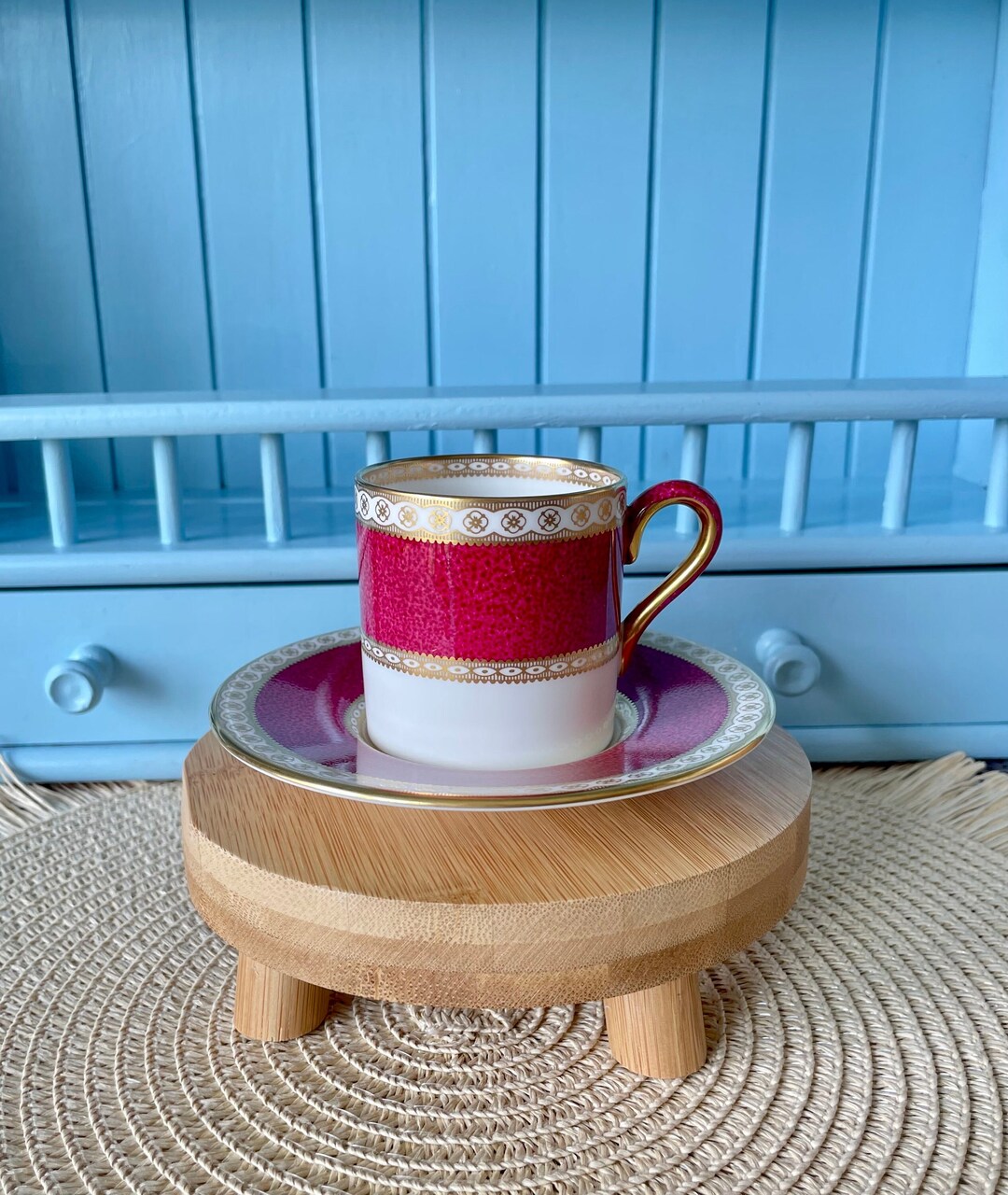 Hard to Find Rare Vintage Wedgwood Ulander, Powder Ruby Coffee or ...