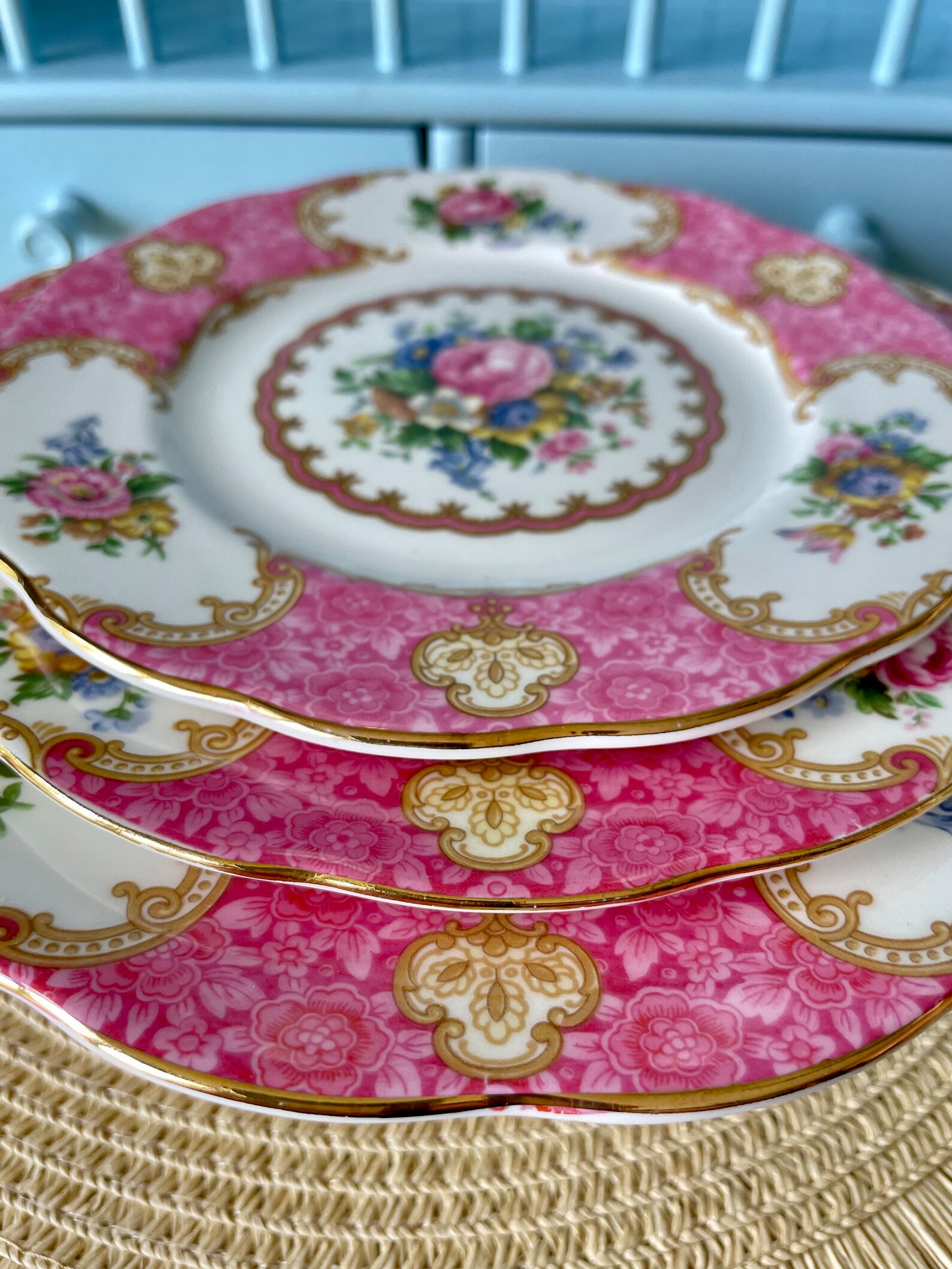 Vintage Royal Albert Lady Carlyle Different Size Plates, Lunch Plate ...