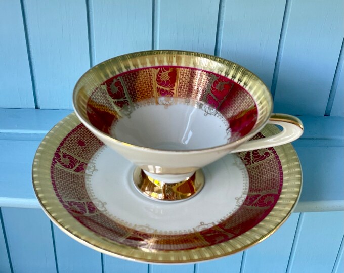 Vintage Heavy Gold Winterling Bavaria Teacup & Saucer, Posh, Beautiful ...