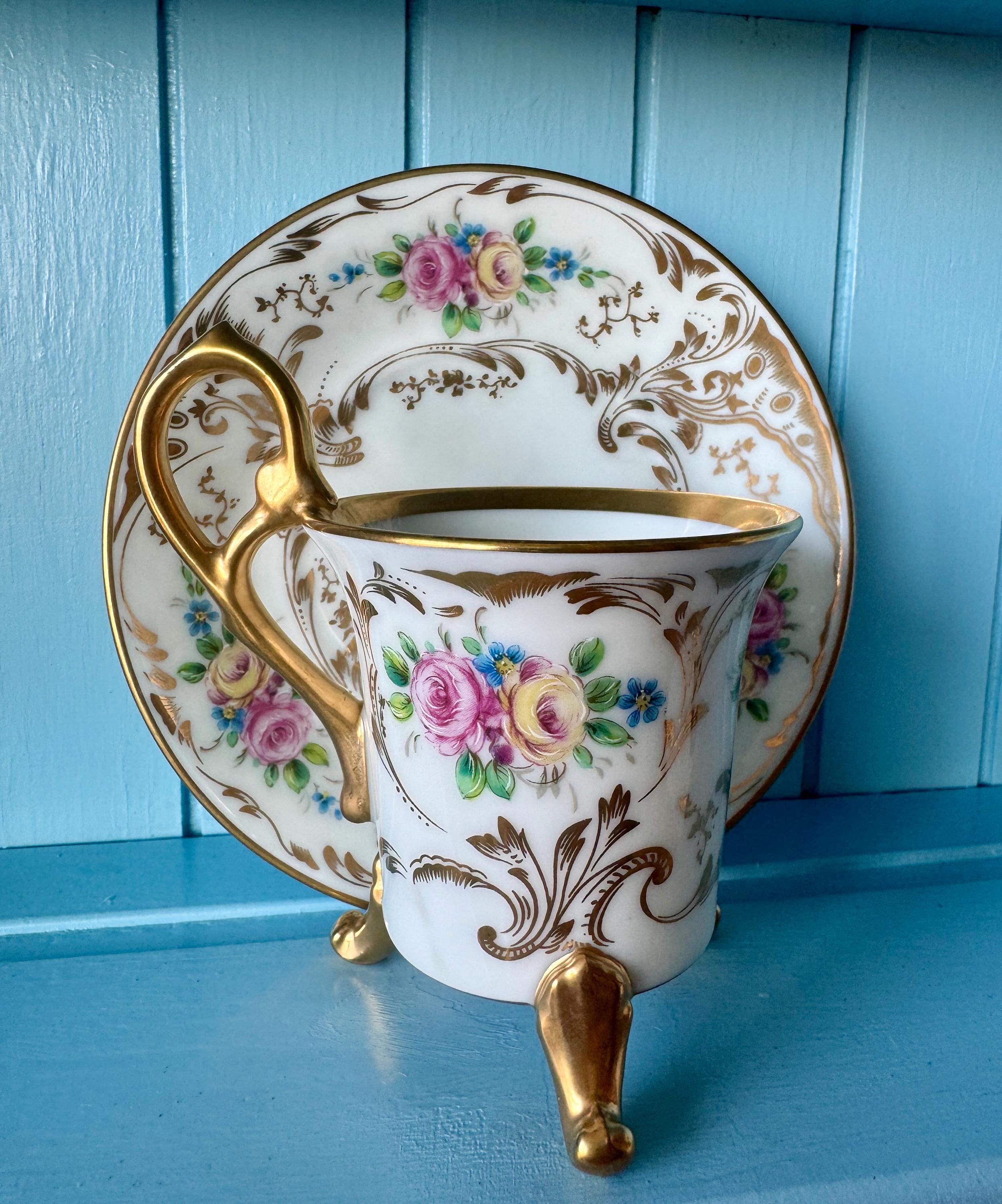 Hard to Find Vintage Golden Floral O.H.C Ohashi Japan Empire Style Cup ...