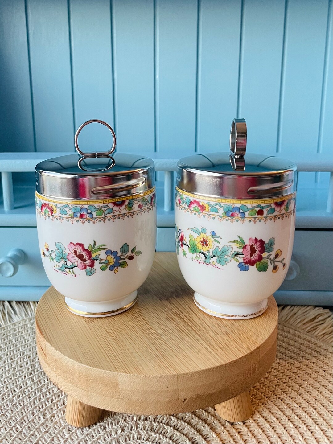 2 Vintage Kingsize Coalport Egg Coddlers: A Delightful Table Treasure ...