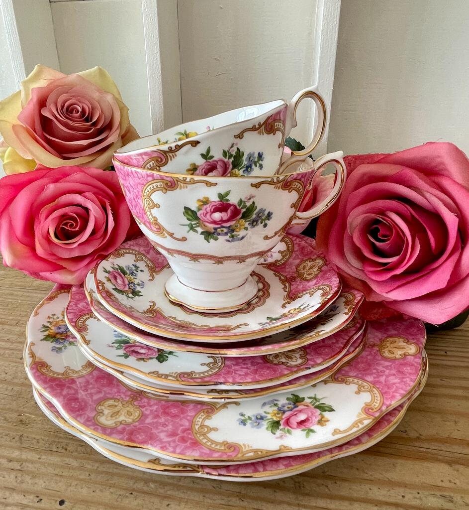 4 Piece Vintage Royal Albert Lady Carlyle Male or Lady Set - Etsy