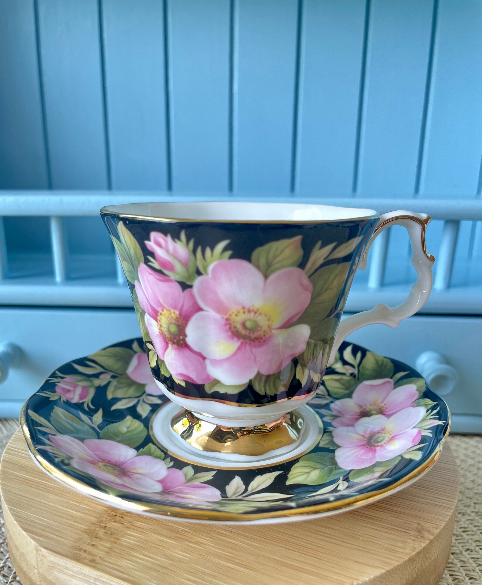 Vintage Royal Albert "alberta Rose" Provincial Flowers Teacup & Saucer ...