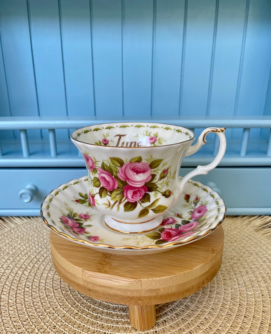 Vintage Royal Albert Flower of the Month Male Duo, June, Teacup ...