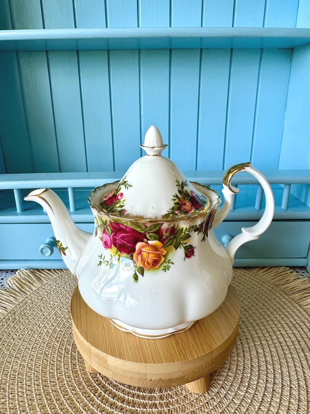 Vintage "medium" Royal Albert "old Country Roses" Teapot, Excellent ...