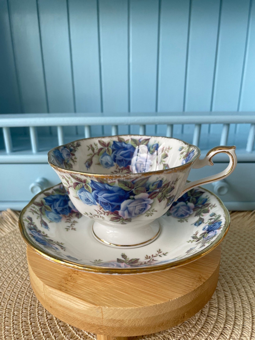 Avon Shaped Royal Albert "moonlight Rose" Teacup & Saucer, Fine Bone ...