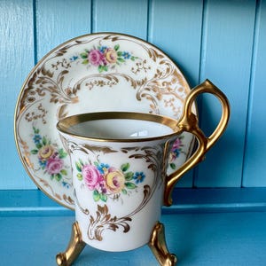 Hard to Find Vintage Golden Floral O.H.C Ohashi Japan Empire Style Cup ...