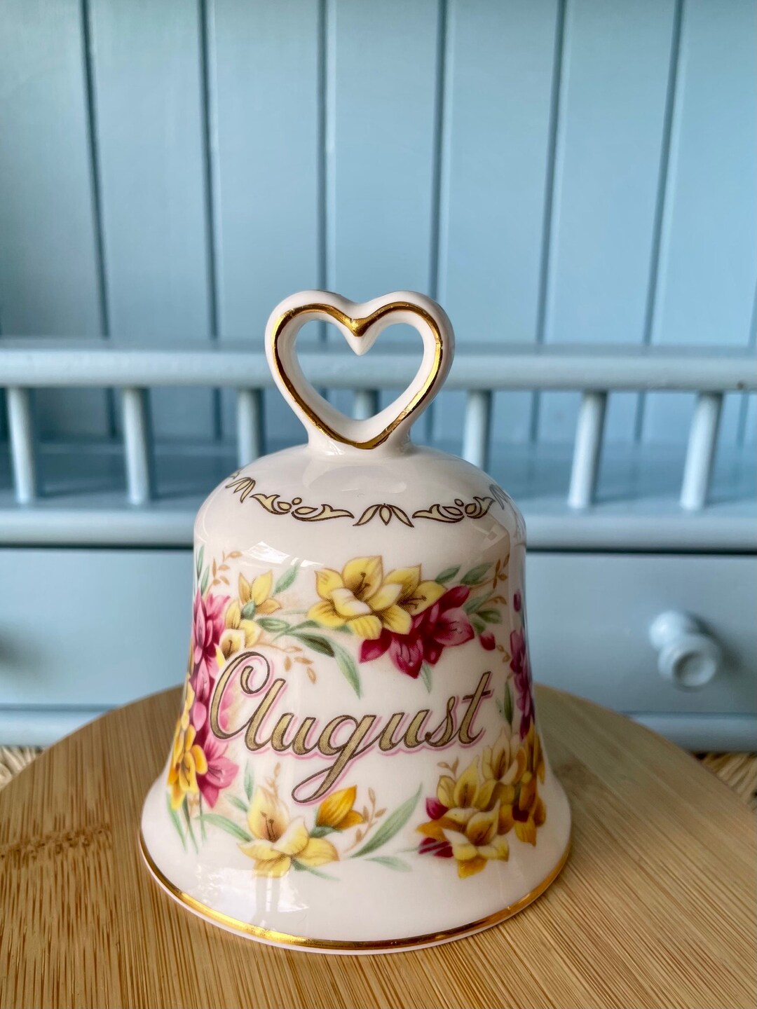 Vintage Golden Crown Bell, Wedding Bell Gift, Fine Bone China ...