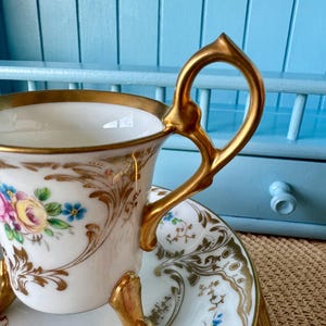 Hard to Find Vintage Golden Floral O.H.C Ohashi Japan Empire Style Cup ...