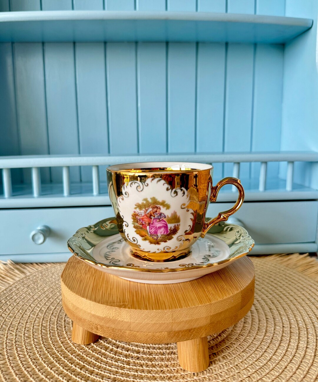 Vintage Heavy Gold HK Bavaria Handarbeit 24 Karat Gold Female Sized ...