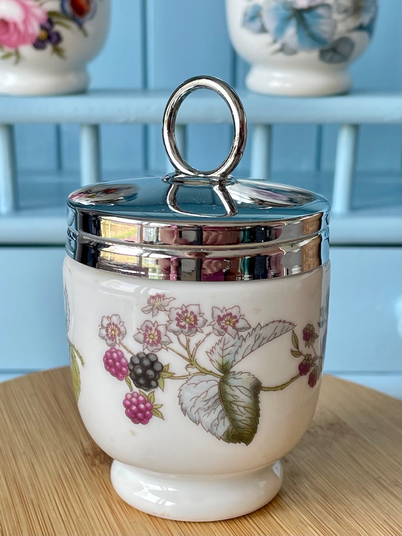 Vintage Royal Worcester Egg Coddlers: A Delightful Table Treasure, 3 ...