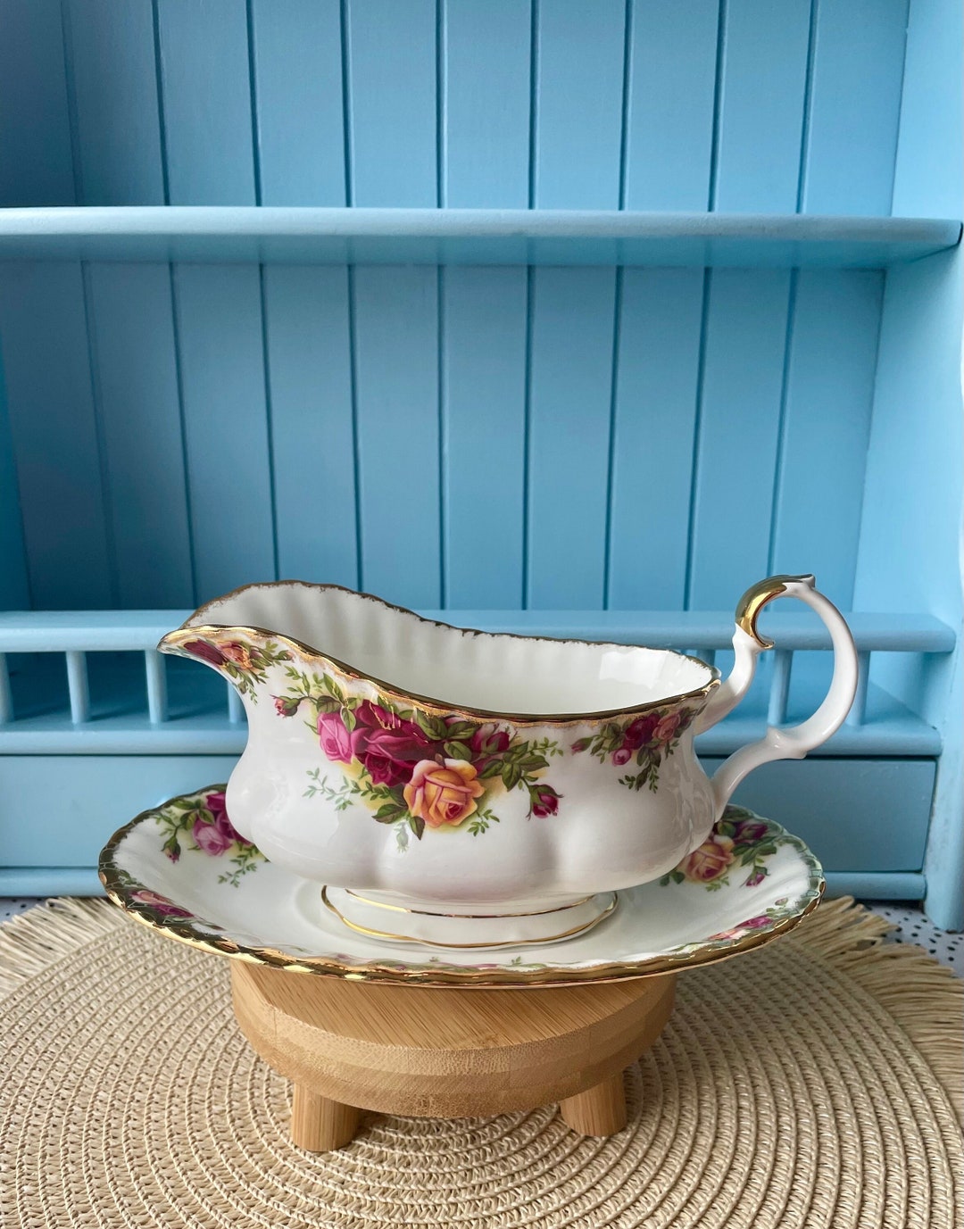 Very Rare Hard to Find Royal Albert "old Country Roses" Gravy Jar on ...