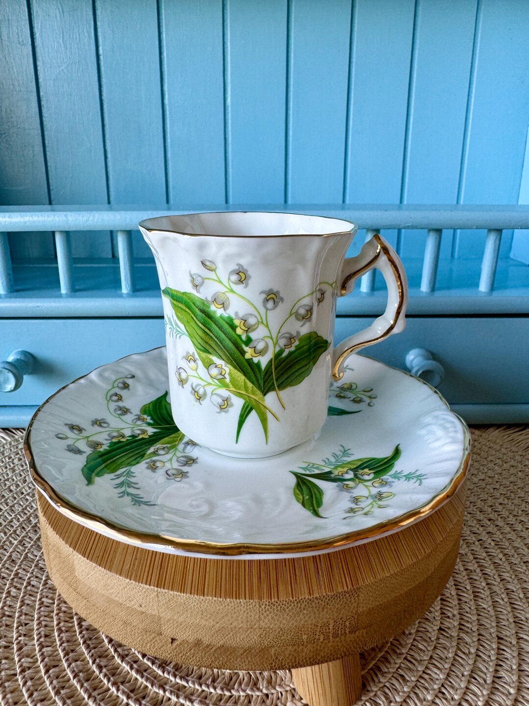 Rare Find, Vintage Hammersley Green Lily of the Valley Coffee Cup ...