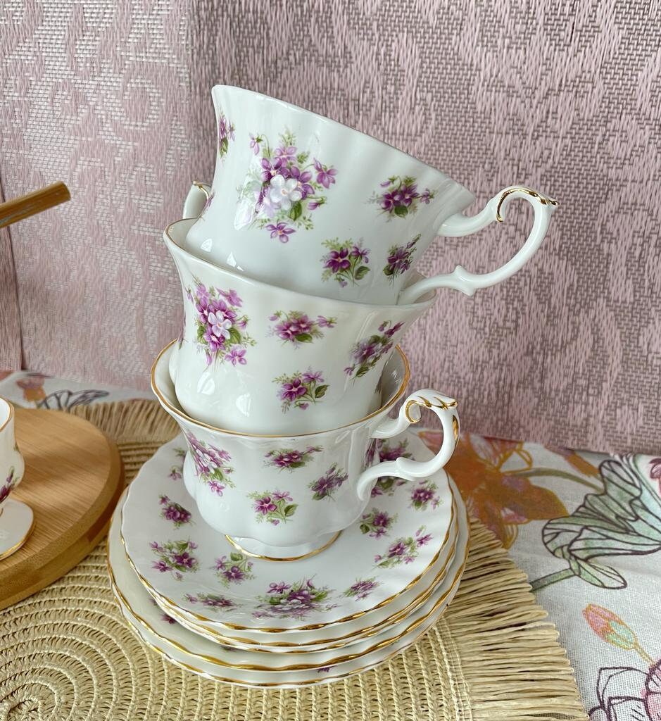 Vintage Royal Albert sweet Violets Starter Set for - Etsy