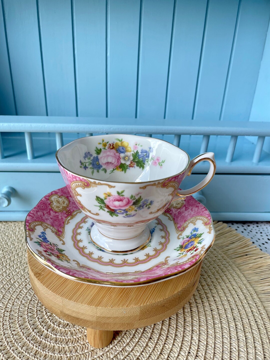 Vintage Royal Albert 'lady Carlyle' Gentleman Sized Teacup & Saucer ...