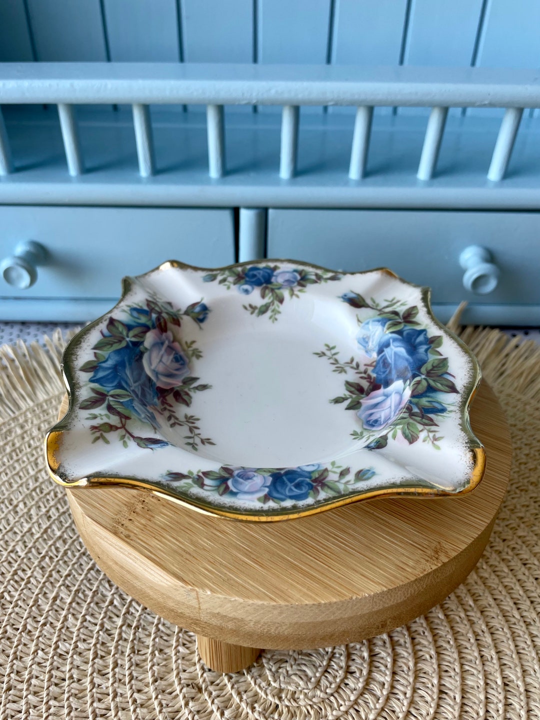 Upcycle This Vintage Royal Albert Moonlight Rose Ashtray Into A Ring ...