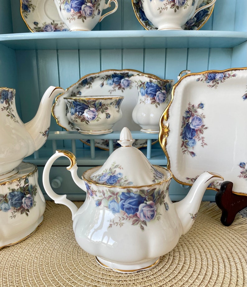 Multiple Royal Albert "moonlight Rose" Fine Bone China Items, Teapots ...