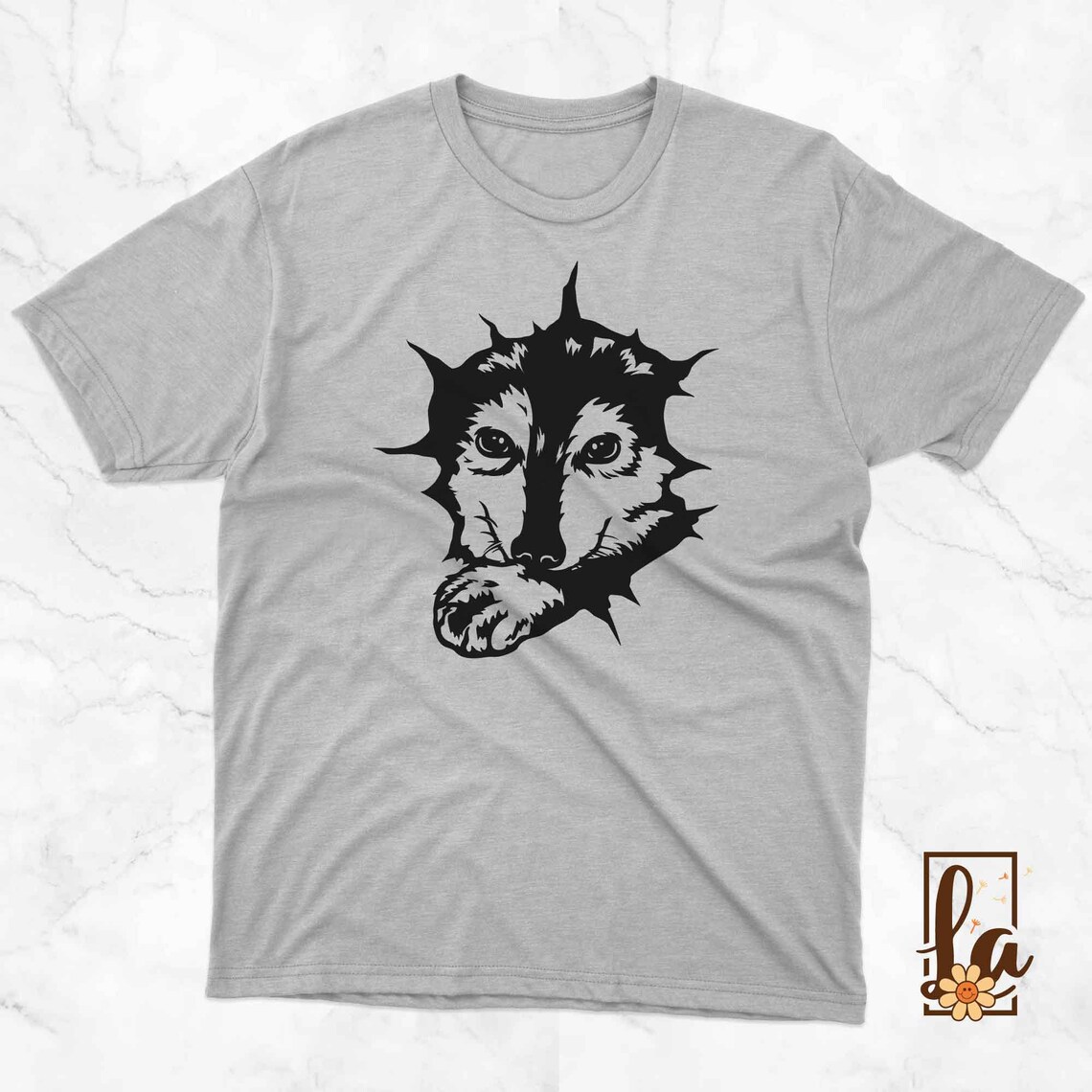 Wolf Scratch Svg | Peeking Wolf Svg | Cute Wolf Svg | Baby Wolf Svg ...