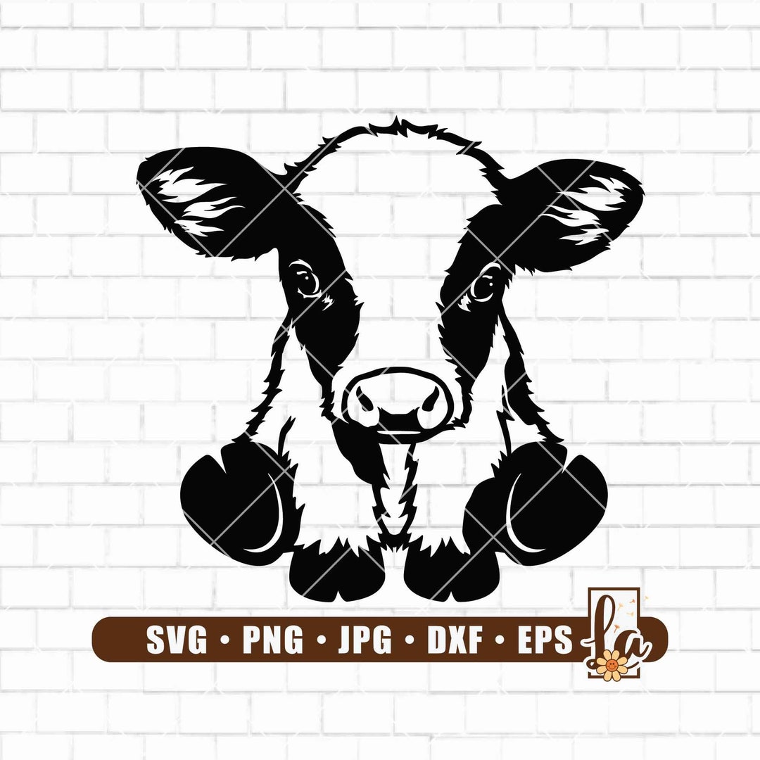 Cow Svg | Baby Cow Svg | Cute Cow Svg | Cute Animal Svg | Farm Animal ...