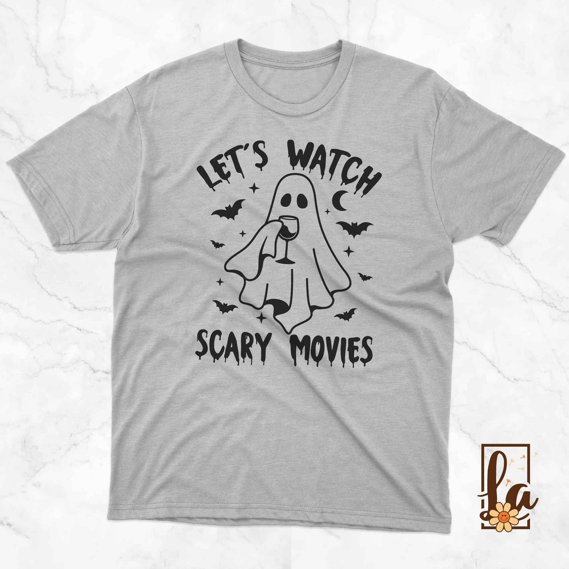 Let's Watch Scary Movie Svg Halloween Ghost Svg Ghost - Etsy