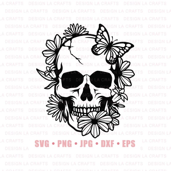 Floral Skull Vector