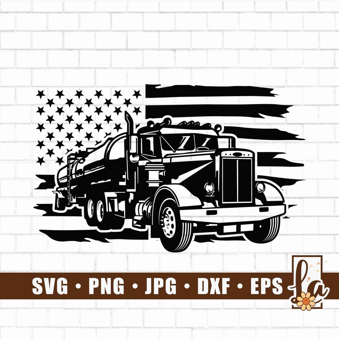 US Tanker Truck Svg | Tank Truck Svg | Truck Svg | Oil Tanker Truck Svg ...