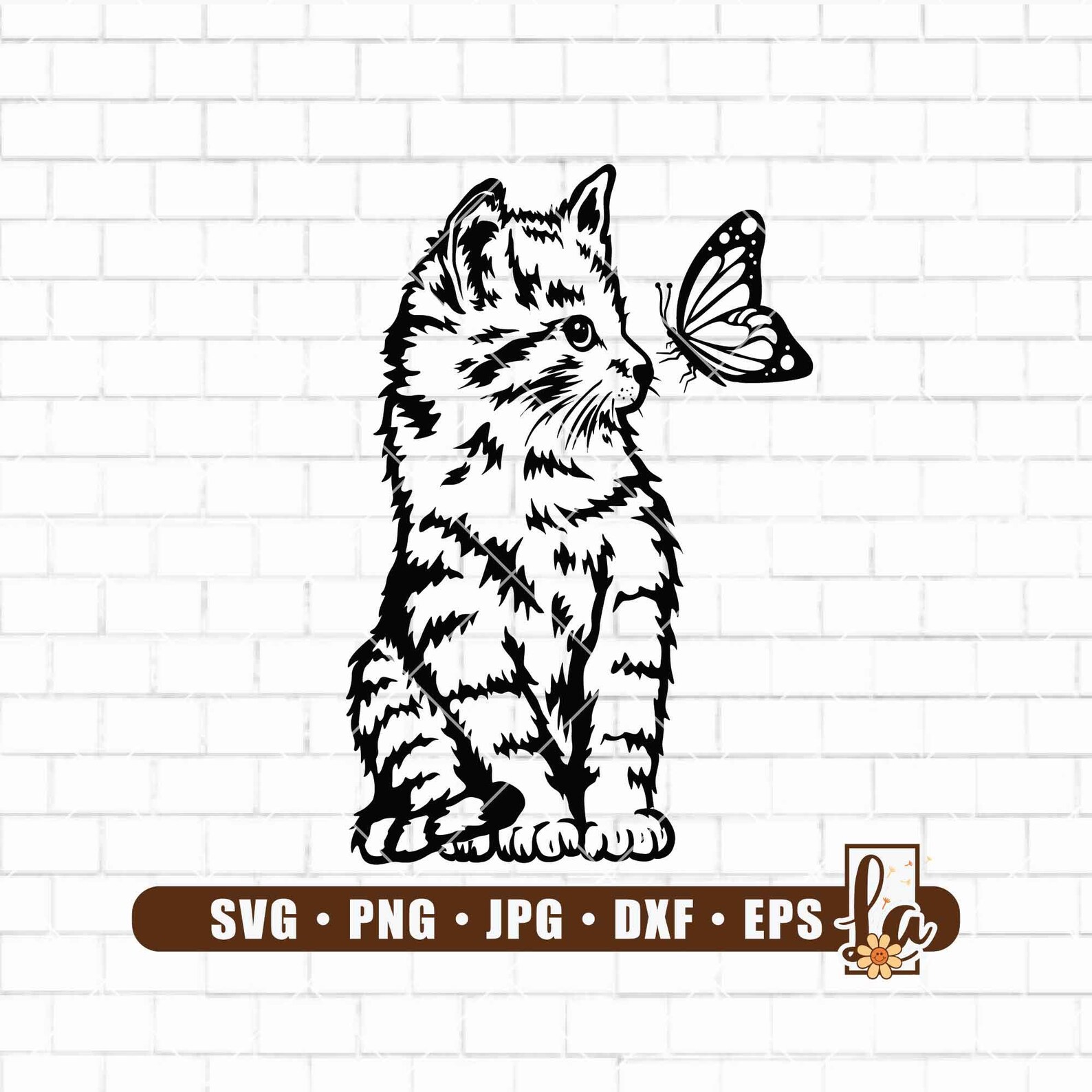 Cute Cat SVG Cat Svg Curious Kitten Clipart Cat Clipart - Etsy