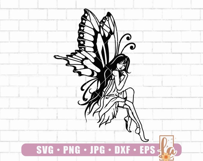 Fairy Svg, Gothic Fairy Svg, Gothic Svg, Celestial Svg, Fairy Bundle ...