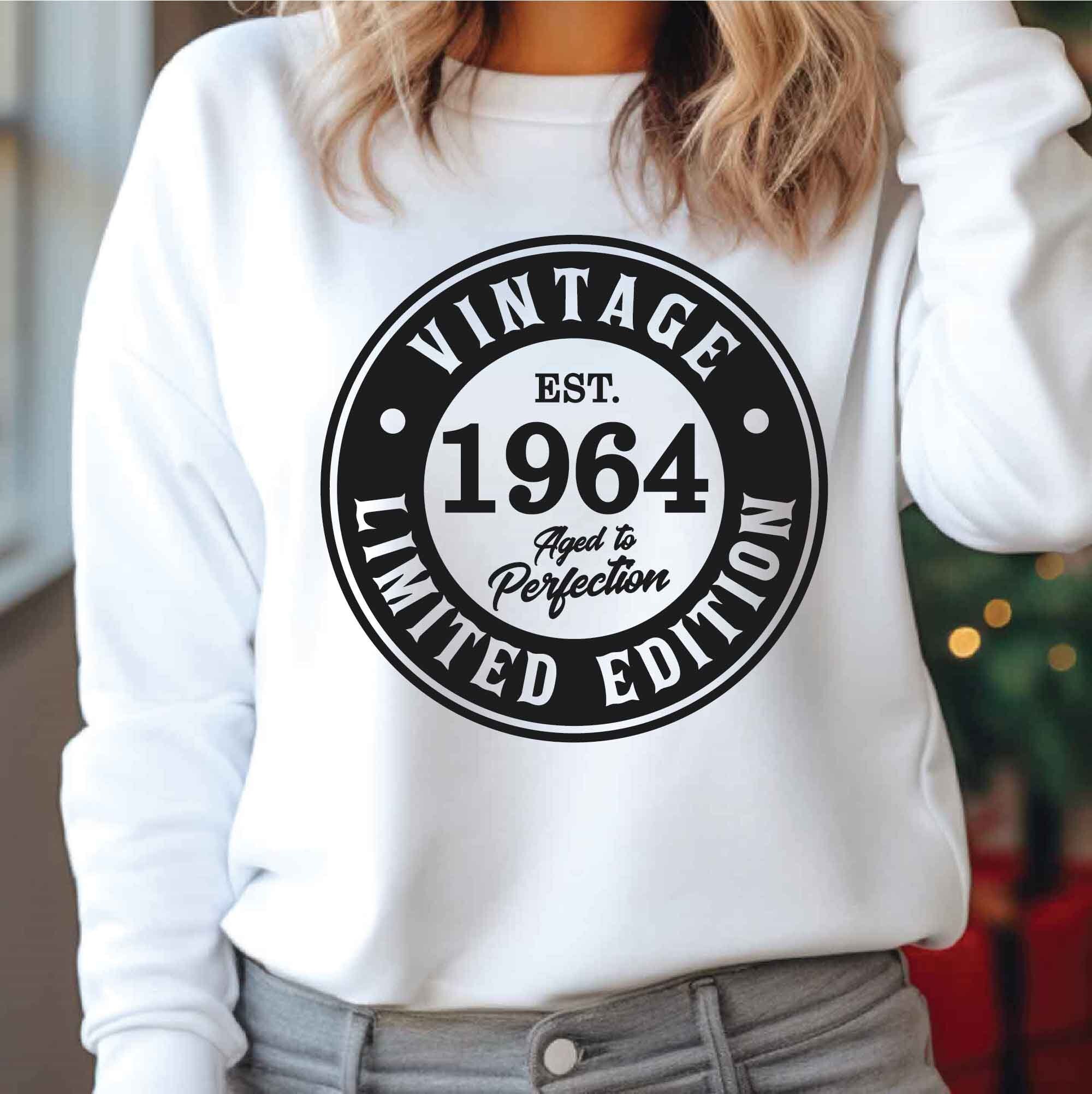 60th Birthday SVG: Vintage 1964 Aged to Perfection (digital Download ...