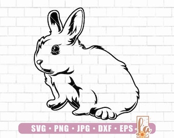 Easter Bunny SVG DXF Eps Jpg Png Easter Rabbit SVG - Etsy
