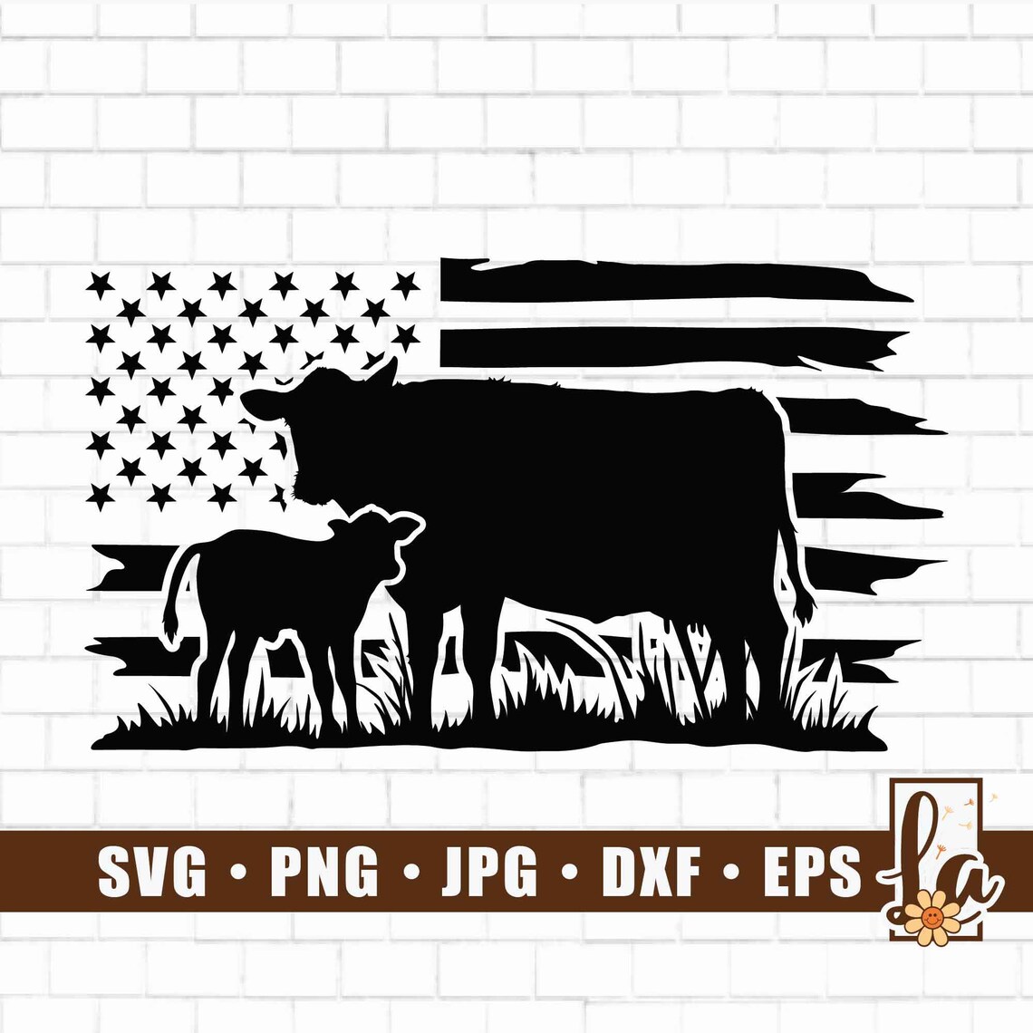 USA Cow Farm Svg Farm Life Svg Farmer Svg Cow Svg Farm - Etsy