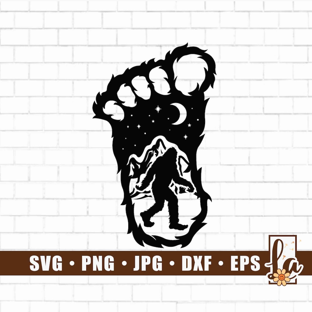 Bigfoot SVG | Big Foot SVG | Mountain Svg | Wild Monster Svg ...