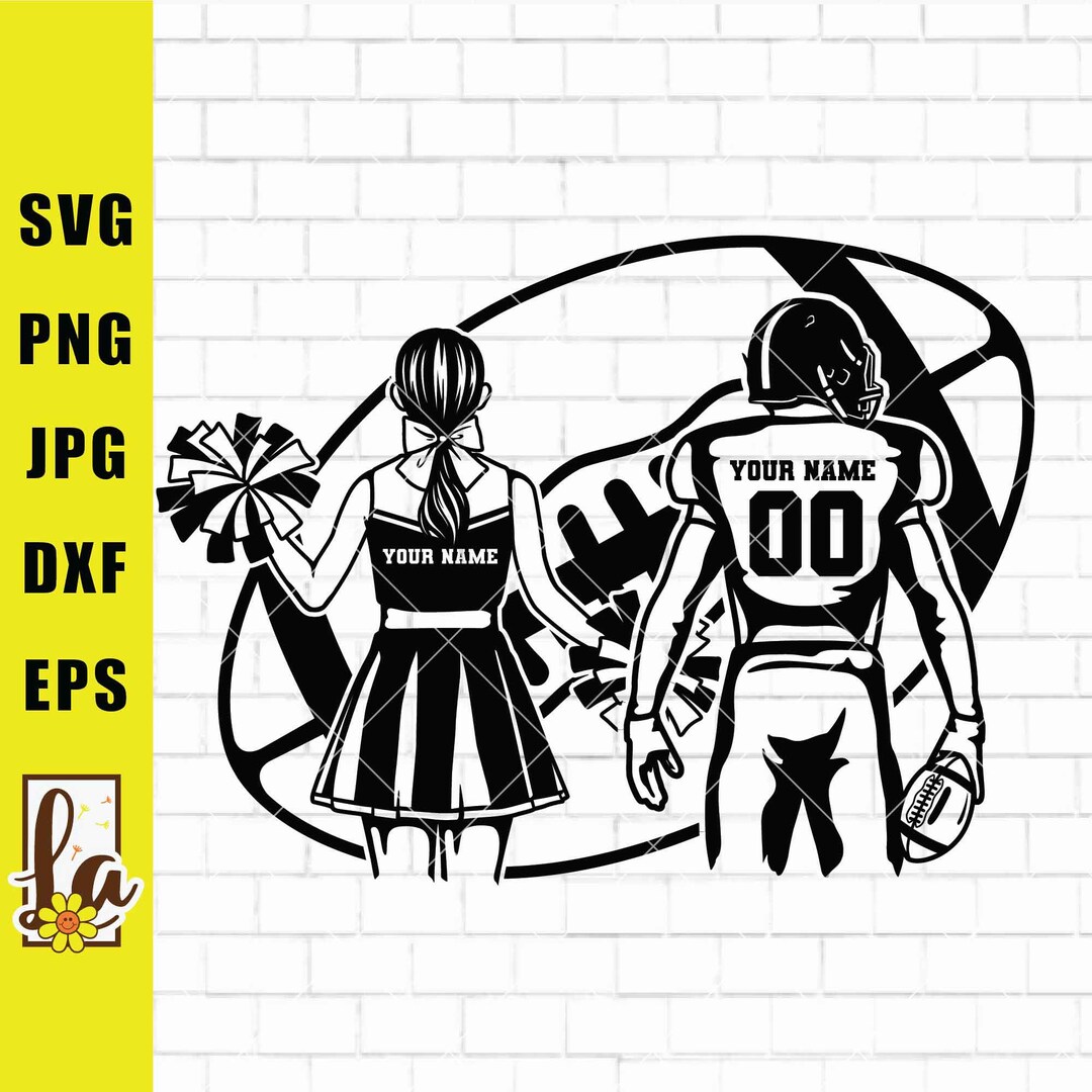 Cheerleader Svg | Football Svg | Personalized Name | Cheerleader Name ...