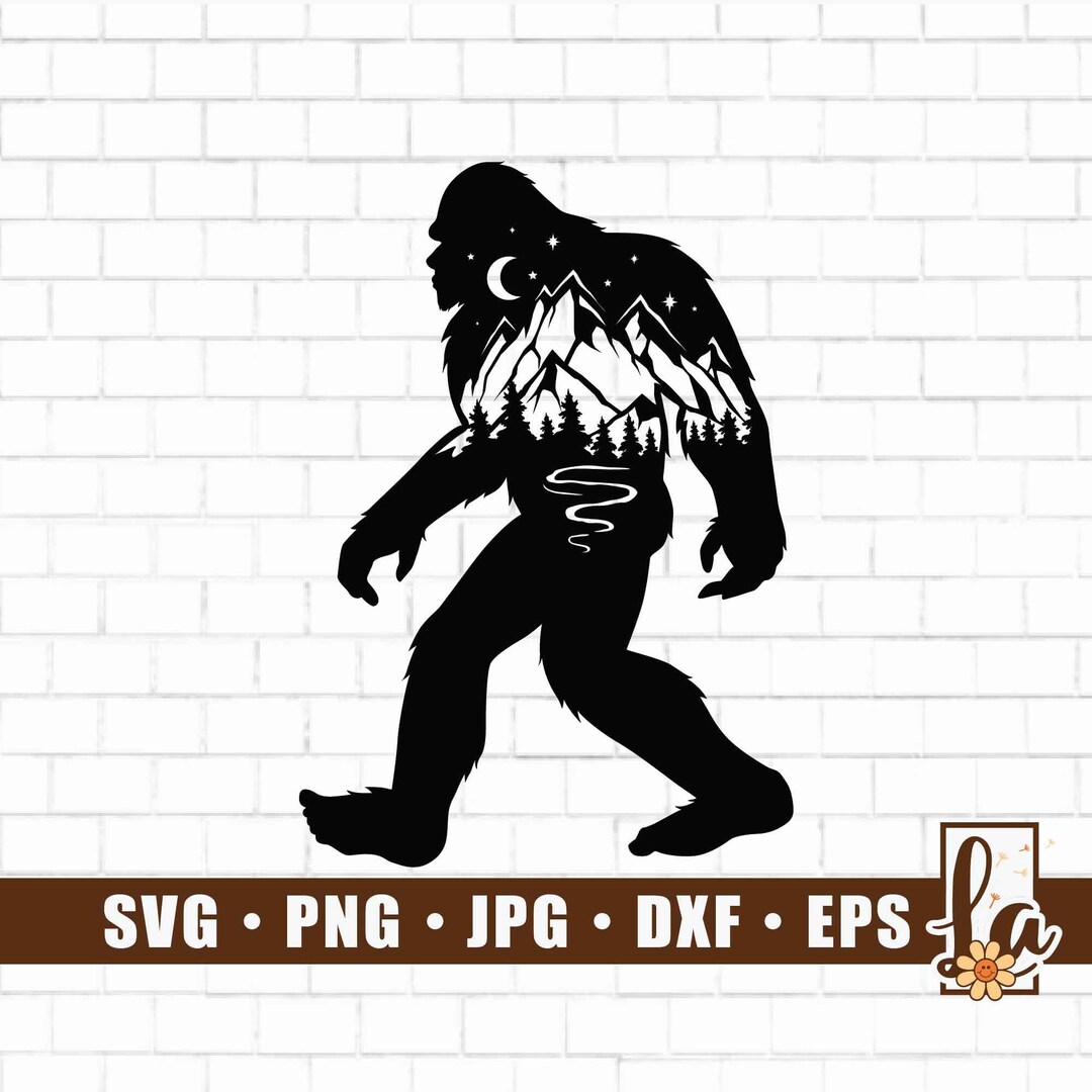 Bigfoot SVG Wild Monster Svg Big Foot SVG Big Foot Svg - Etsy