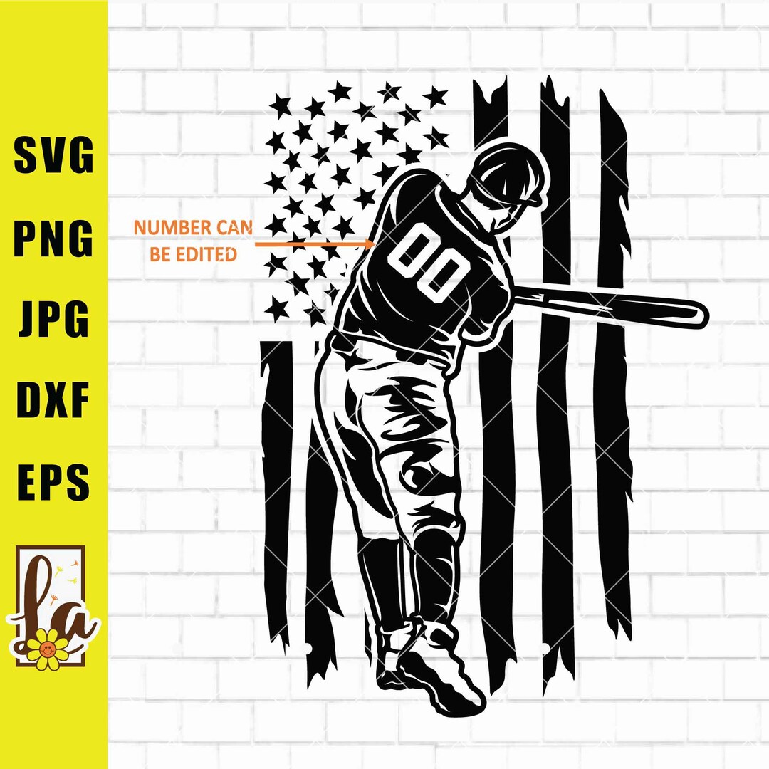 Baseball Player Svg | Personalized Baseball Player Svg | Baseball Name ...