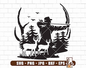 Hunting Svg Deer Hunting Svg Deer Hunter Svg Outdoor Hunting Svg ...