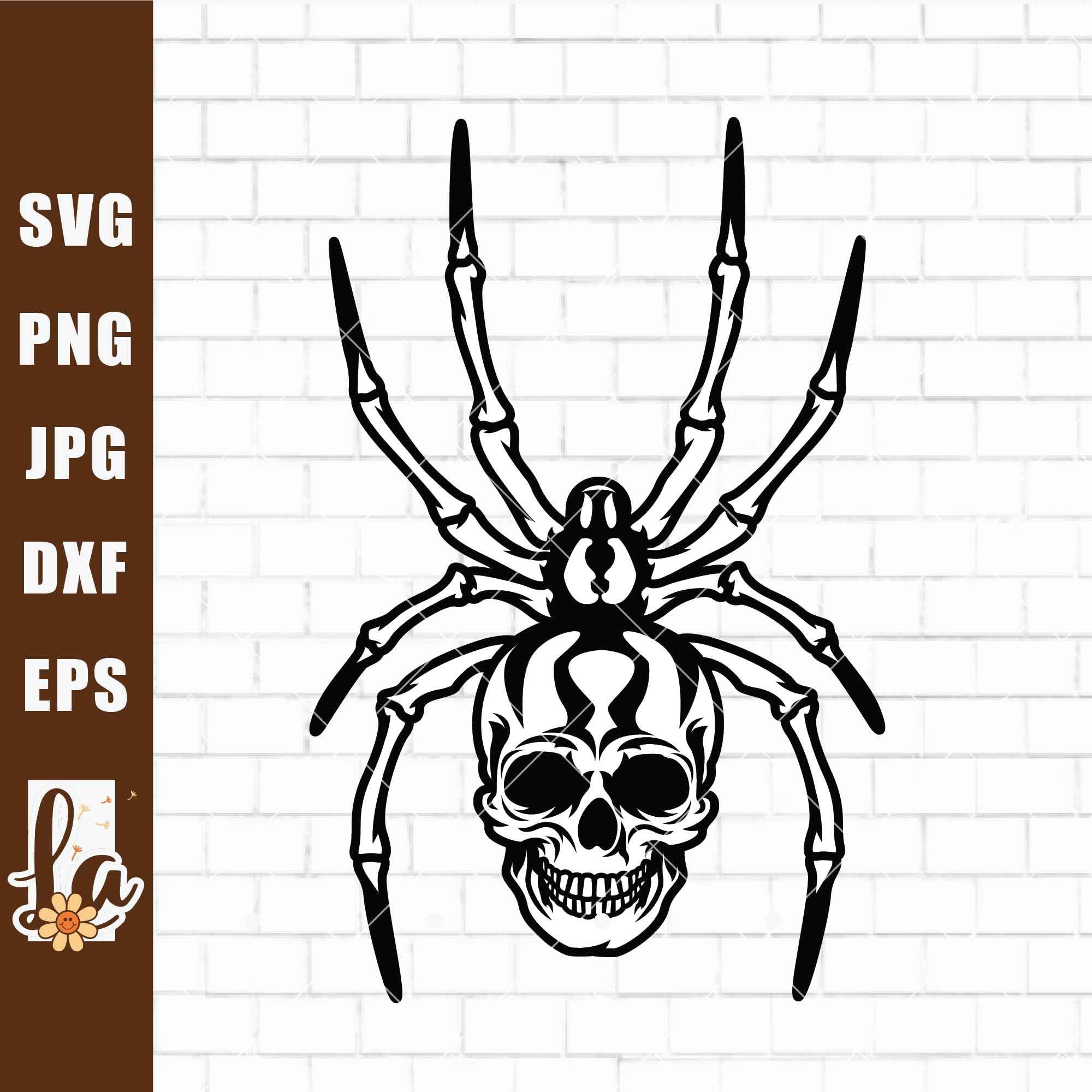 Skull Spider Tattoo Designs