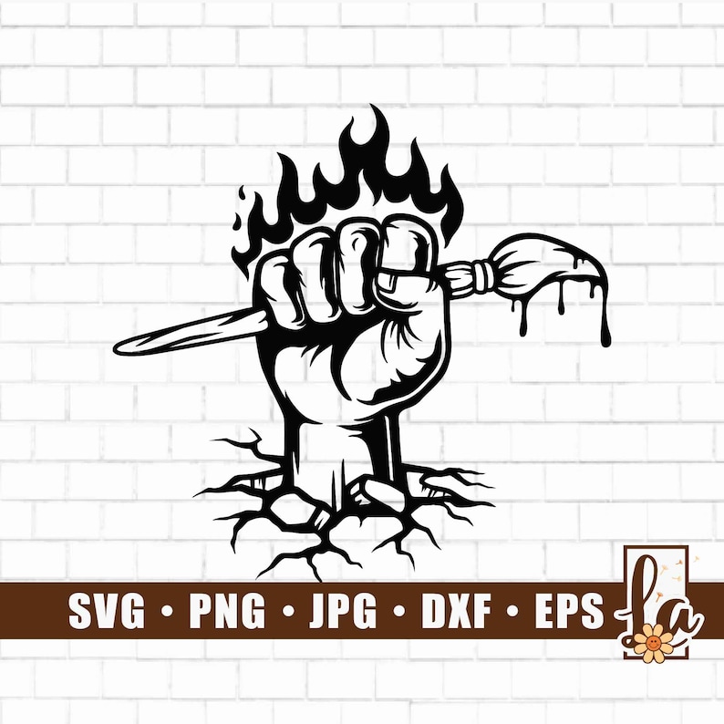 Smashing Wall Paintbrush Svg Artist Svg Artist T-shirt Svg - Etsy