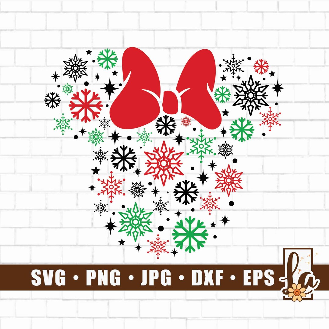 Christmas Snowflake Svg | Minnie Mouse Christmas Svg | Christmas Minnie ...