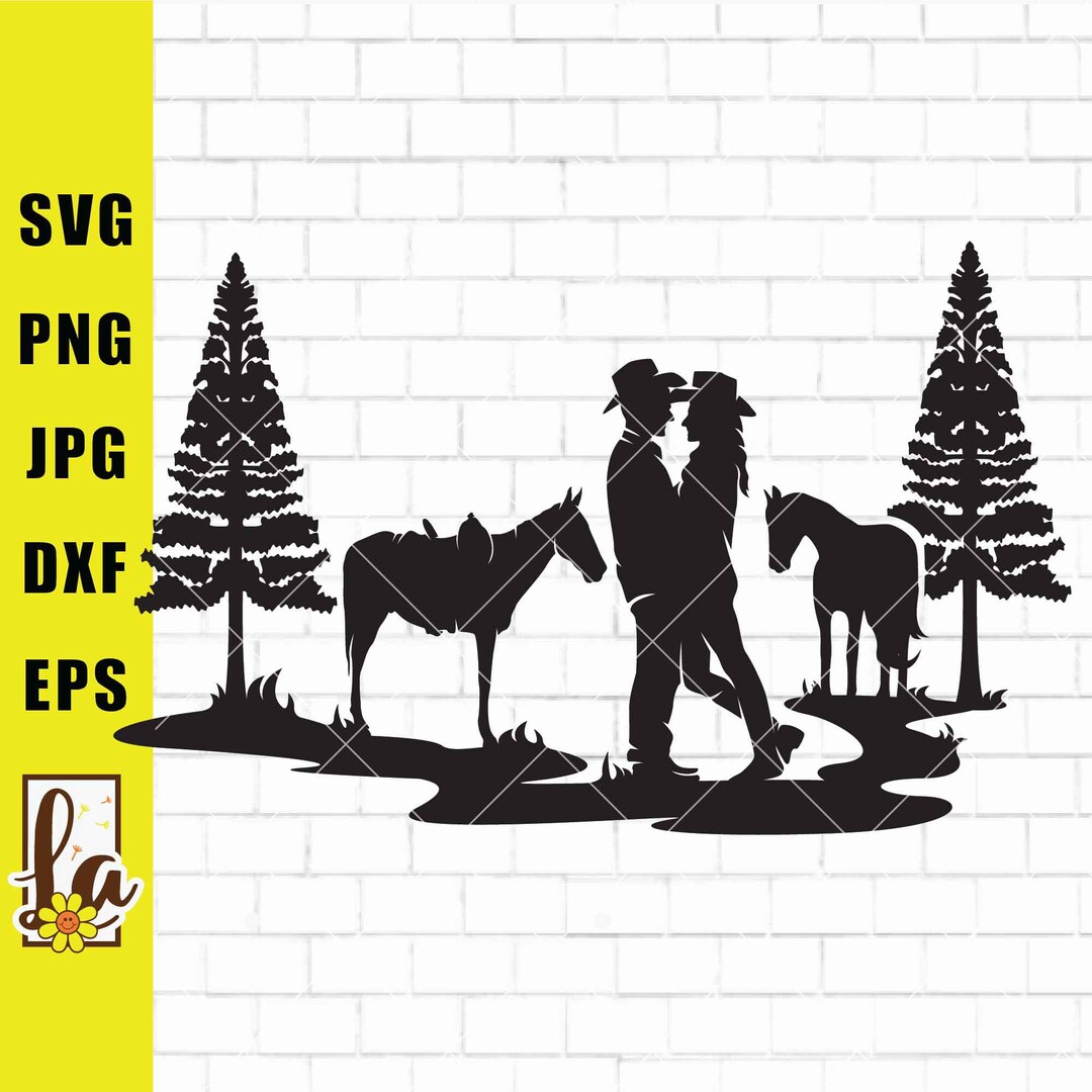 Cowboy Scene Svg Cowboy Lovers SVG Cowboy Svg Roping Svg Western Cowboy ...