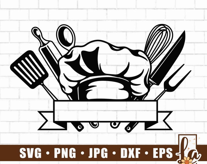 Chef Tools Svg File | Cooking Tools Svg | Chef Shirt Svg | Chef Clipart ...