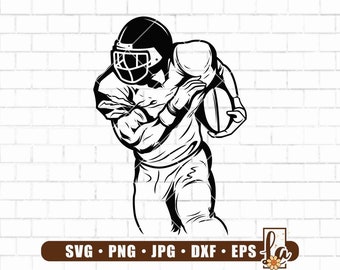 Customized Football Player Svg American Football Svg Football Name Svg ...