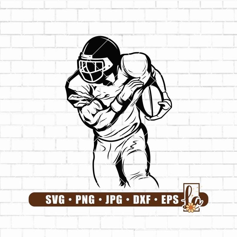 Football Svg Football Player Svg American Football Svg - Etsy