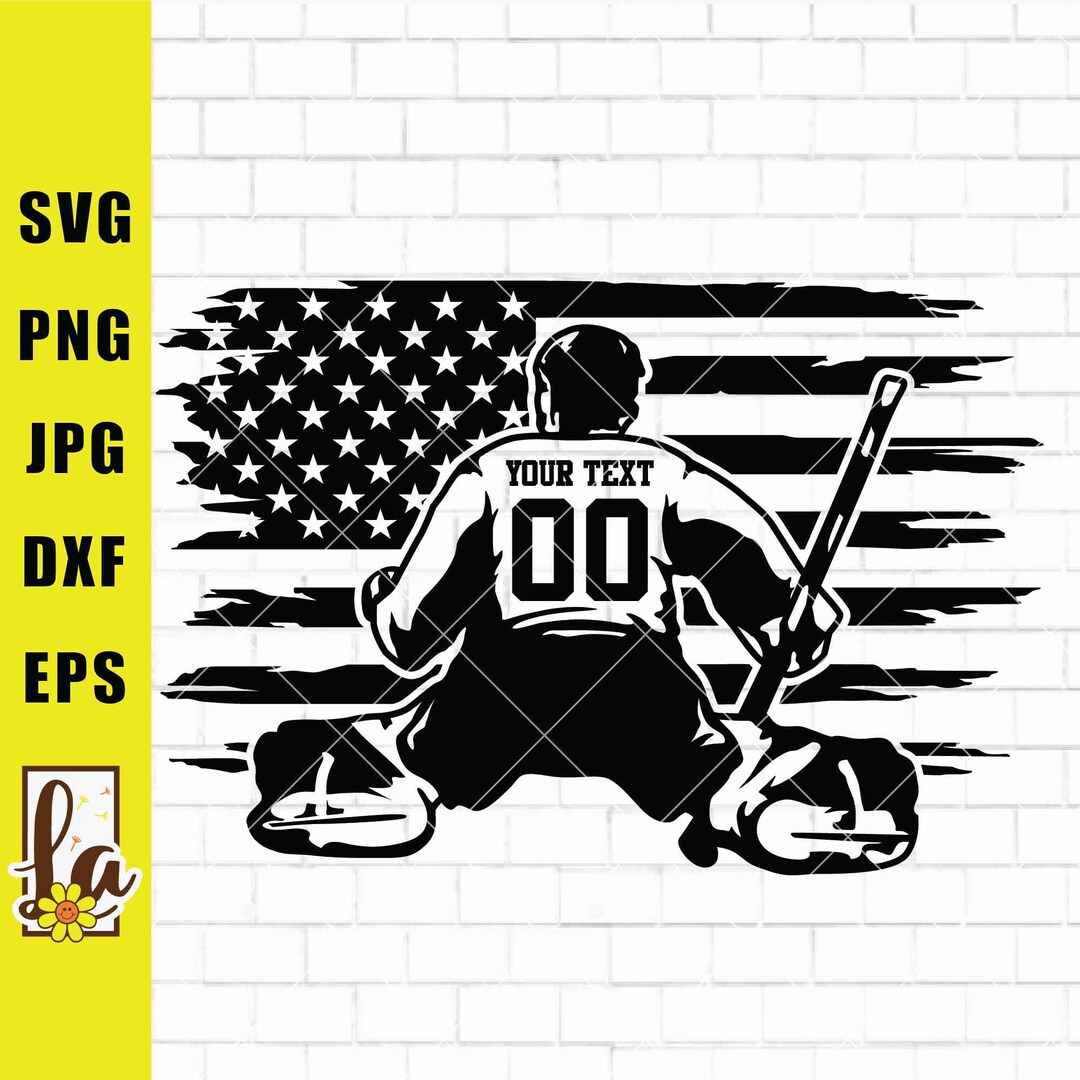 Goalie SVG | Ice Hockey Player Svg | US Hockey SVG | Goalie Clipart ...