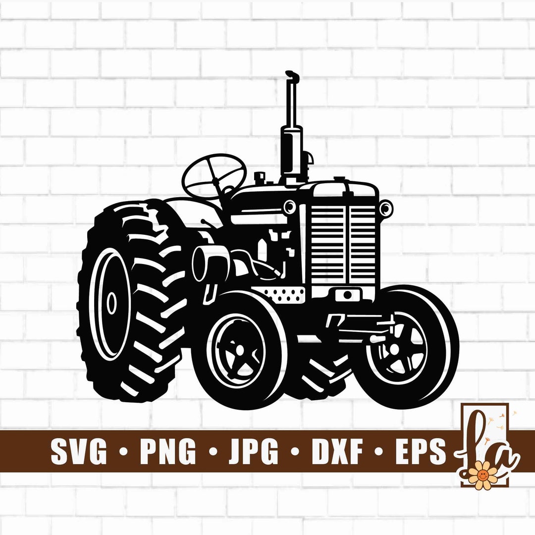 Farm Tractor SVG: Truck Clipart for Cricut & Silhouette (digital ...