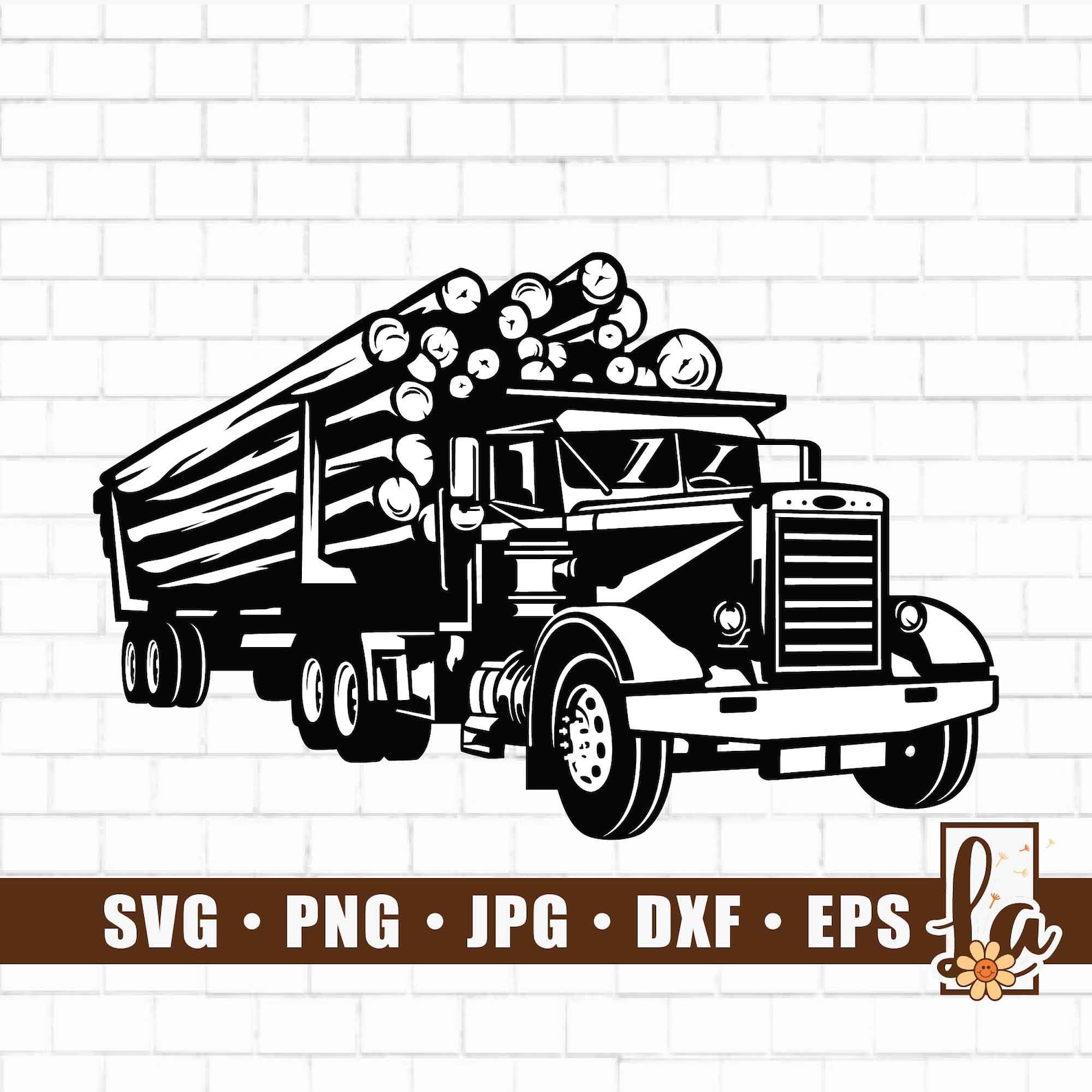 Logging Truck Svg Truck Driver Svg Logging Truck Clipart - Etsy
