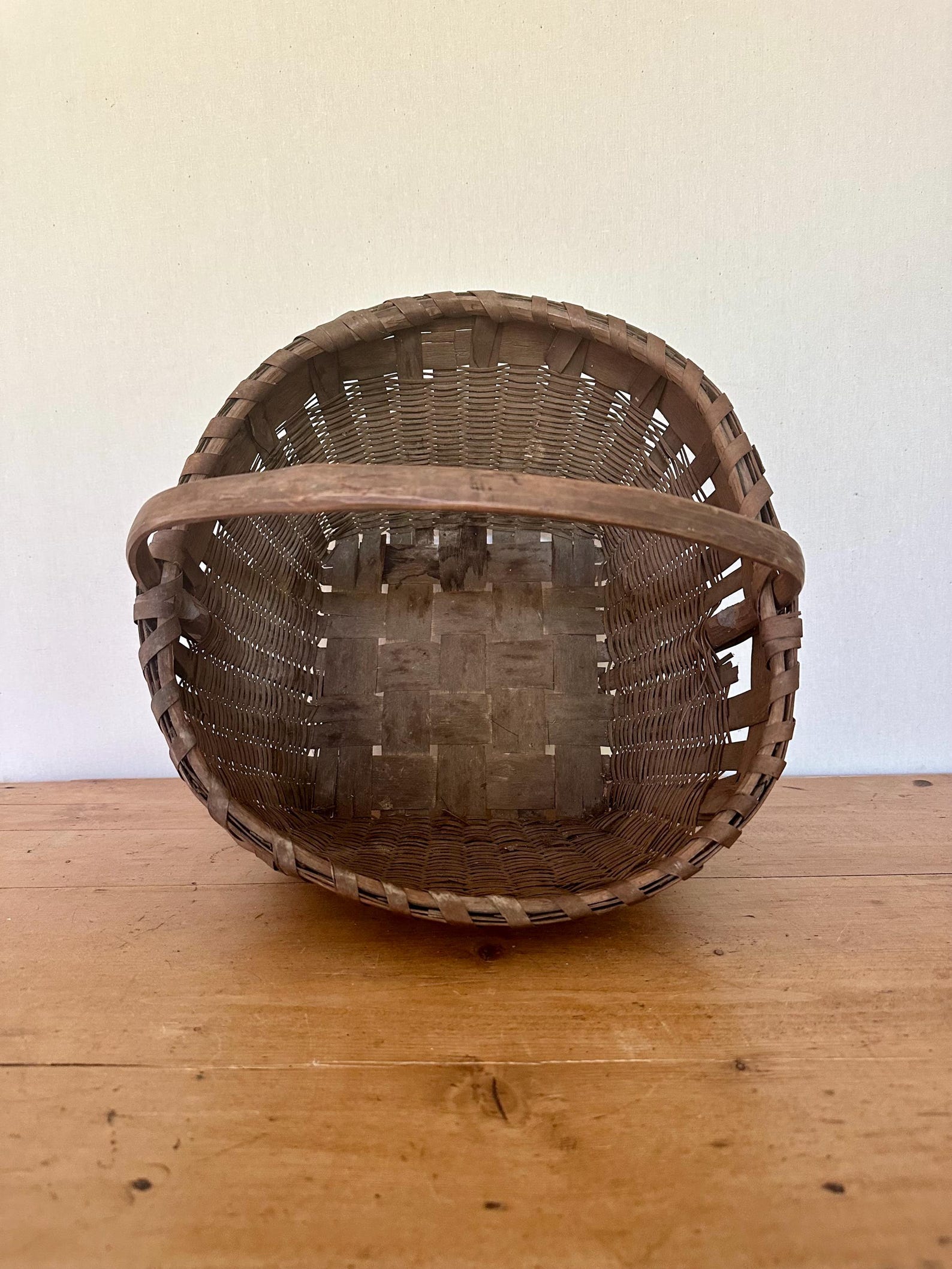 Antique Primitive Handwoven Gathering Basket - Etsy